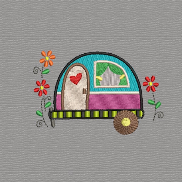 Camping Embroidery - Etsy
