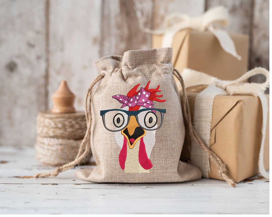 Bandana Chicken Embroidery Design 4 X 4 - Etsy