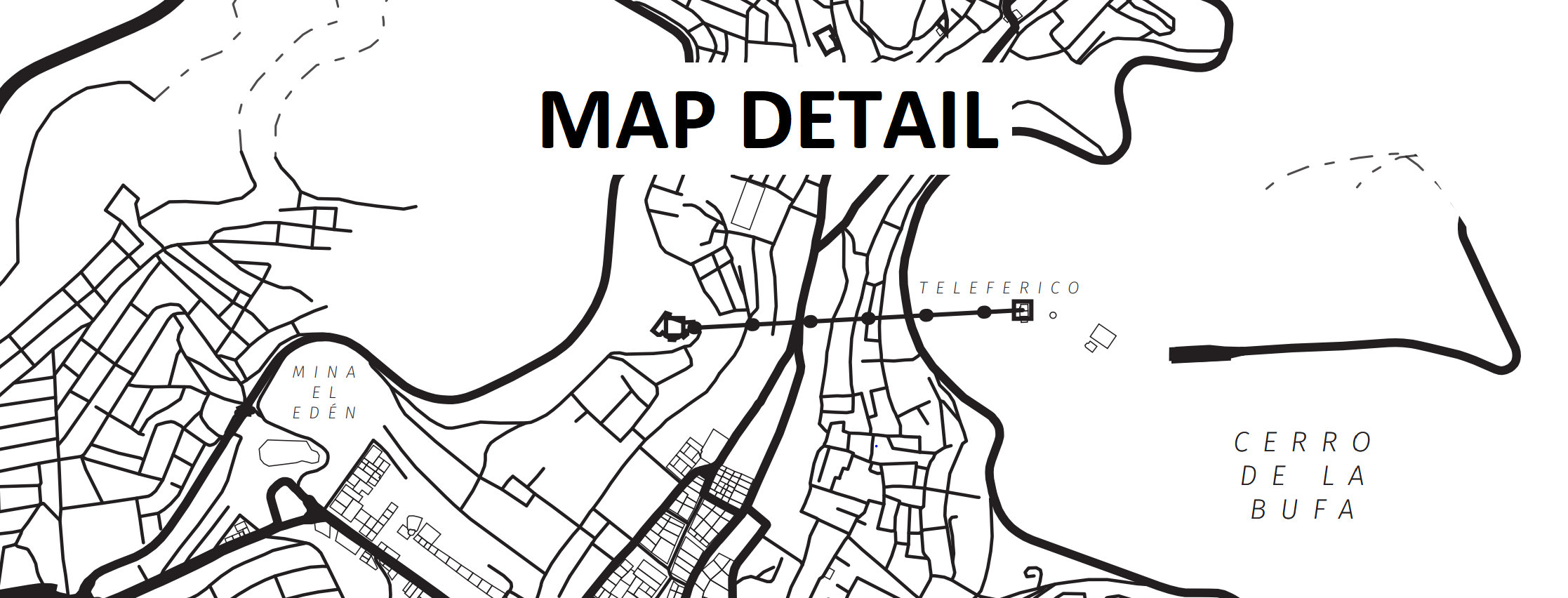 Digital Print - City Map of Zacatecas, Mexico (mapa De La Ciudad De ...