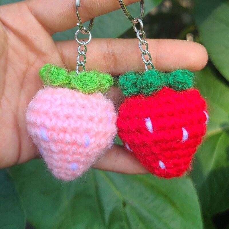 Crochet Strawberry Backpack - Etsy