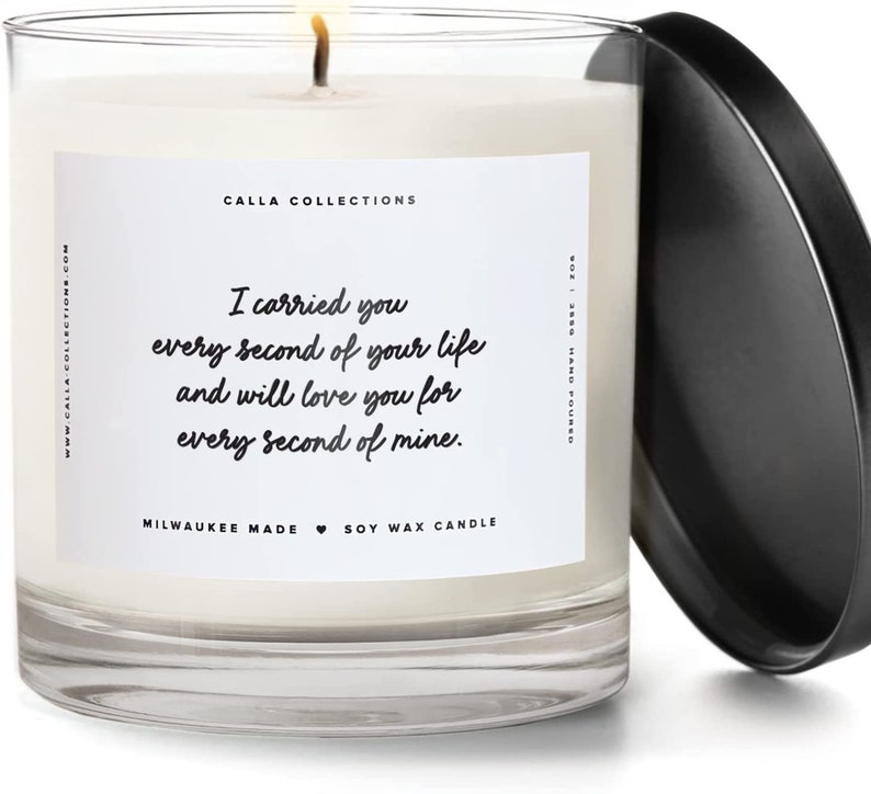 Miscarriage Sympathy and Infant Baby Loss Candle, Lavender Scented Soy ...
