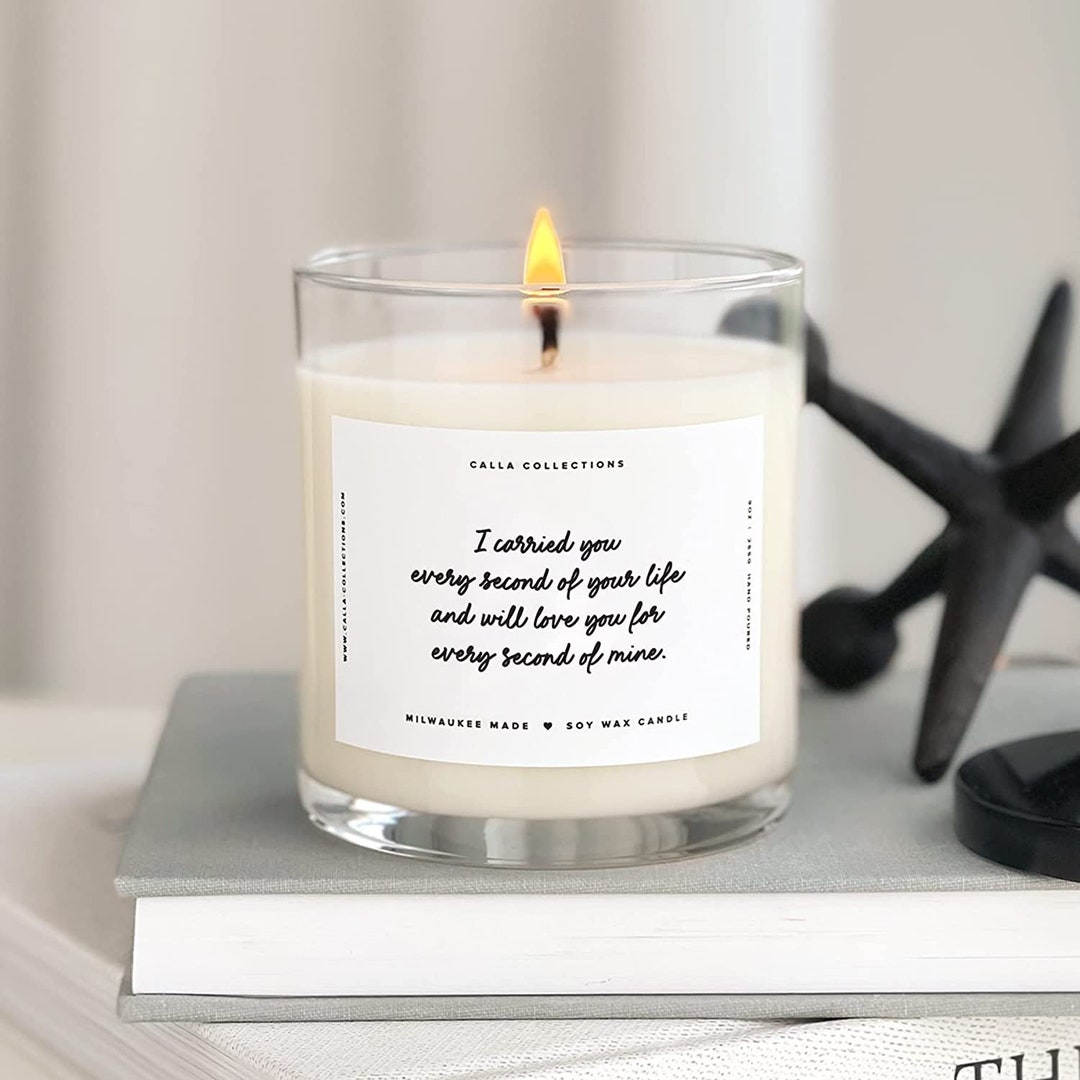 Miscarriage Sympathy and Infant Baby Loss Candle, Lavender Scented Soy ...