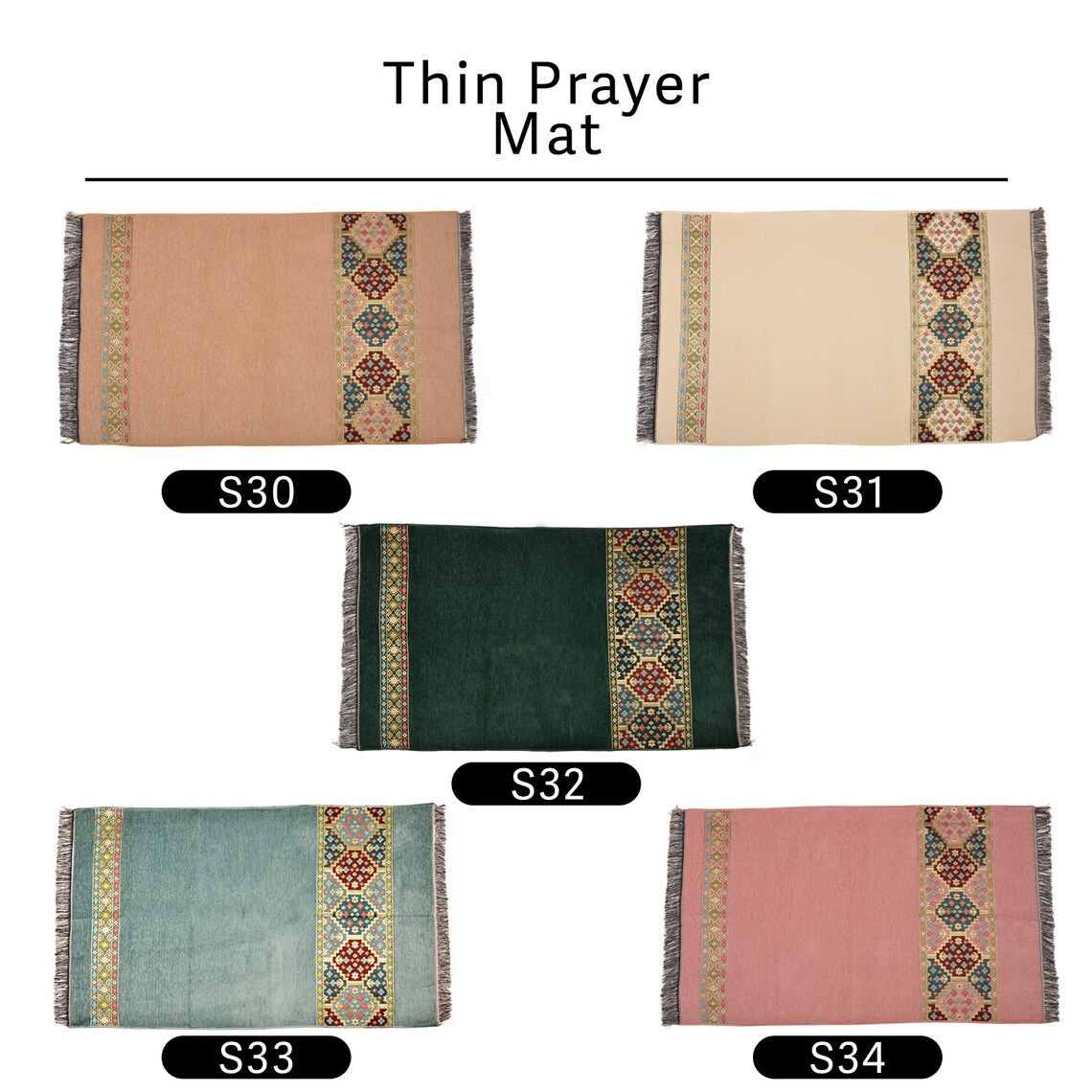 Islamic Gift Personalized Prayer Rug Embroidered Luxury - Etsy