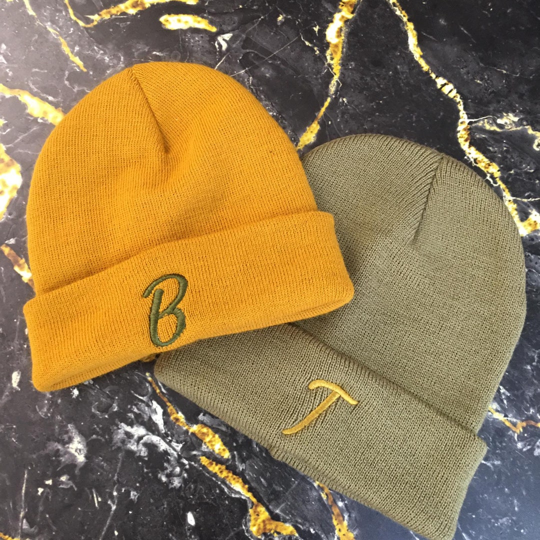Personalized Embroidery Beanie, Custom Beanie With Name/initial, Unisex ...