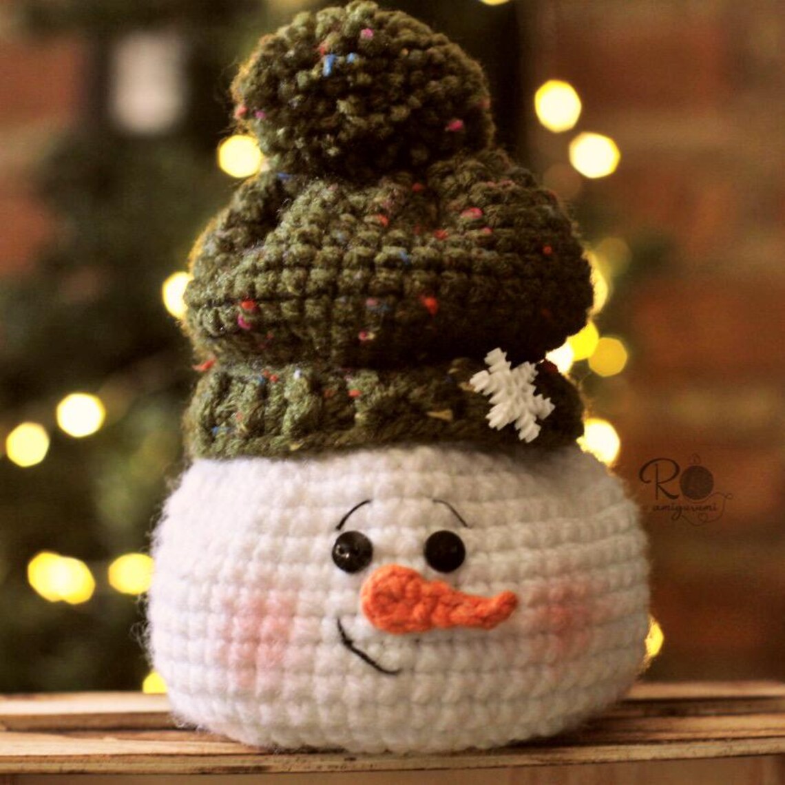 Snowman Head Candy Holder Crochet Pattern – Christmas Amigurumi (PDF ...