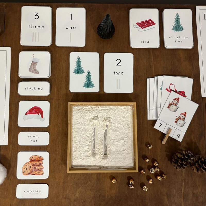 Christmas Flashcard - Etsy