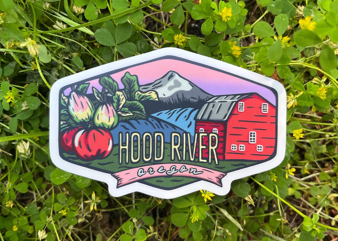 Hood River Valley | Waterproof Vinyl Die Cut Sticker - Etsy
