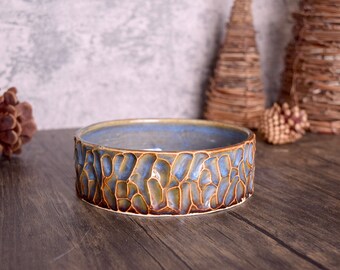 Blue Pottery Bowl | Etsy