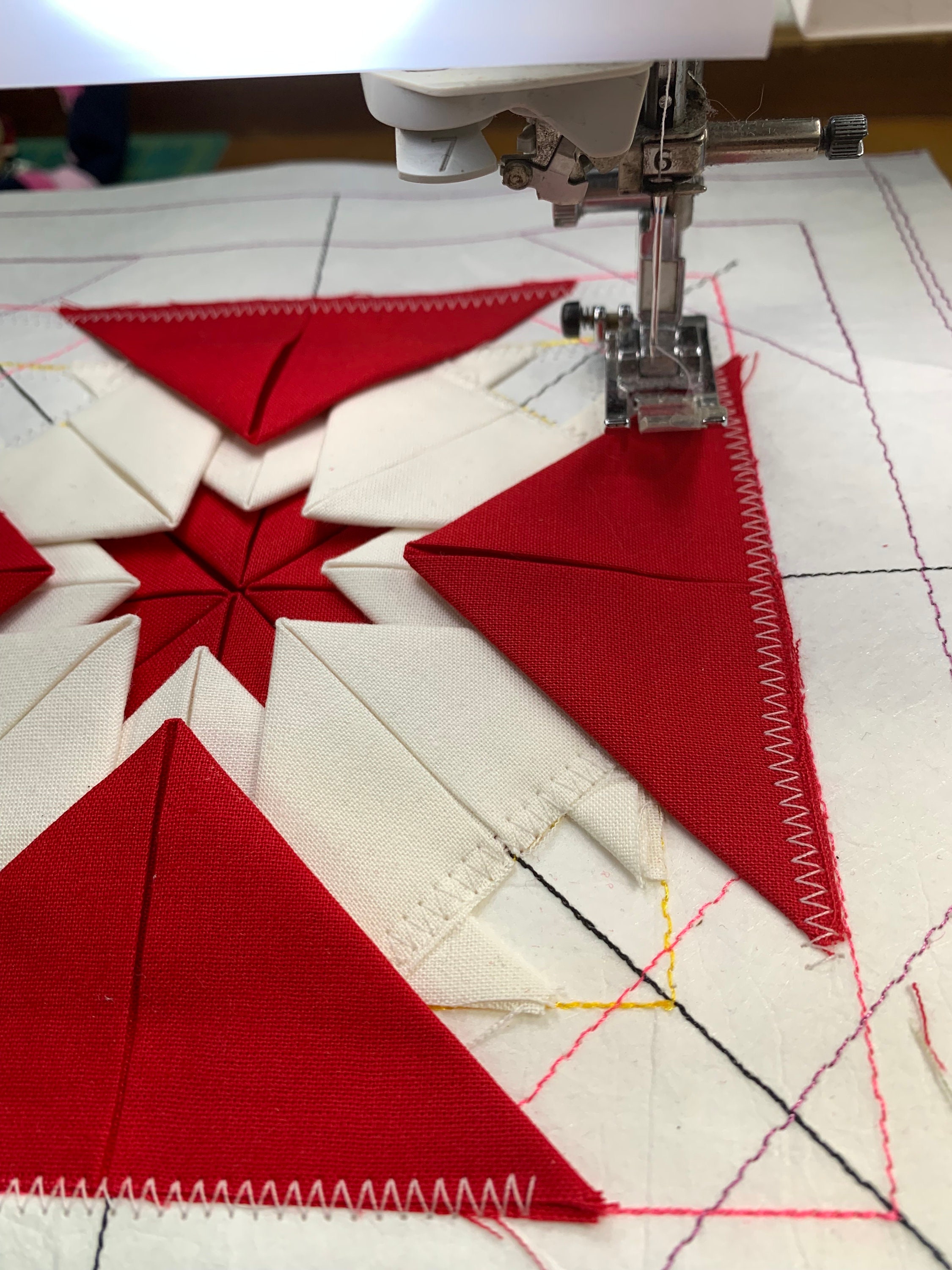 Amish Star Folded Star Pot Holder Hot Pad Precut Fabric & Detailed ...