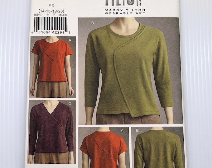 Vogue V8497 Marcy Tilton Wearable Art Top Pattern – Sizes 14–20 ...