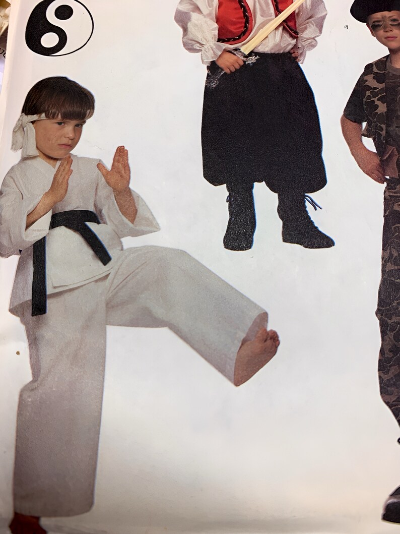 Mccalls 4461 UNCUT Boys' Costume Pattern - Boxer, Cowboy, Pirate, GI ...