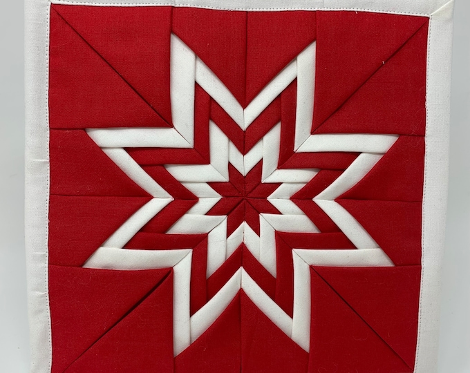 Folded Star Hot Pad Sewing Pattern: Amish Quilted Trivet (PDF Digital Download) - Etsy