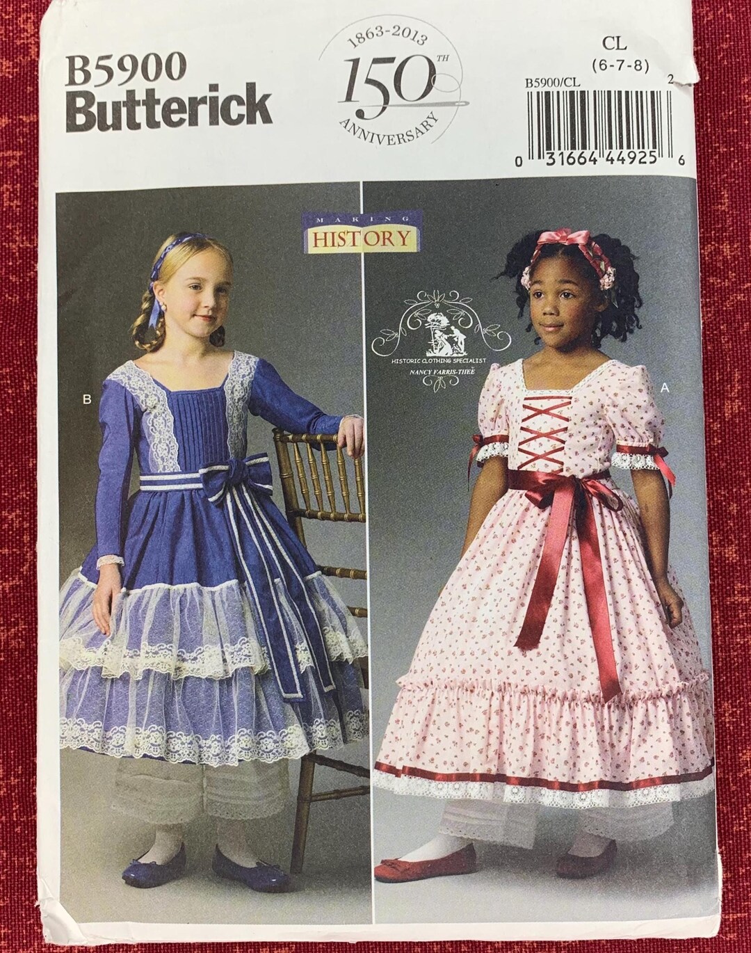 Civil War Dress Sewing Pattern: Gunne Sax Prairie Style, Size 6-8 UNCUT ...