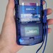 Game Boy Color GBC IPS & Rechargeable Batteries Blue and White Modded ...