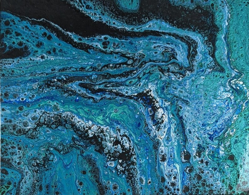 Elegant Water's 16x20 Canvas Flow Art Abstract Wall Art - Etsy