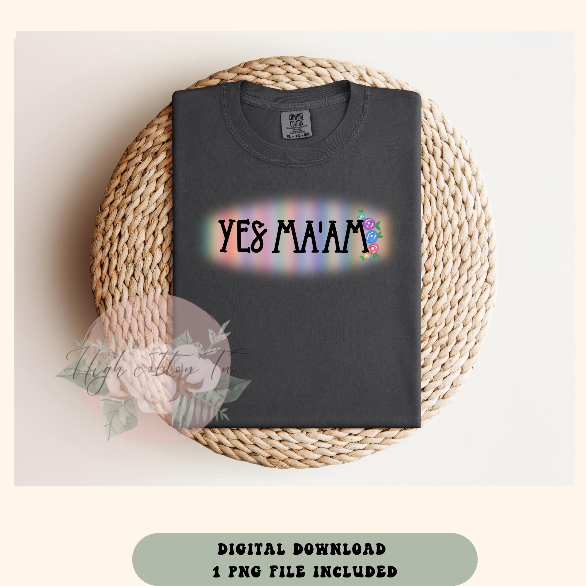 Yes Maam Floral Bundle PNG - Etsy
