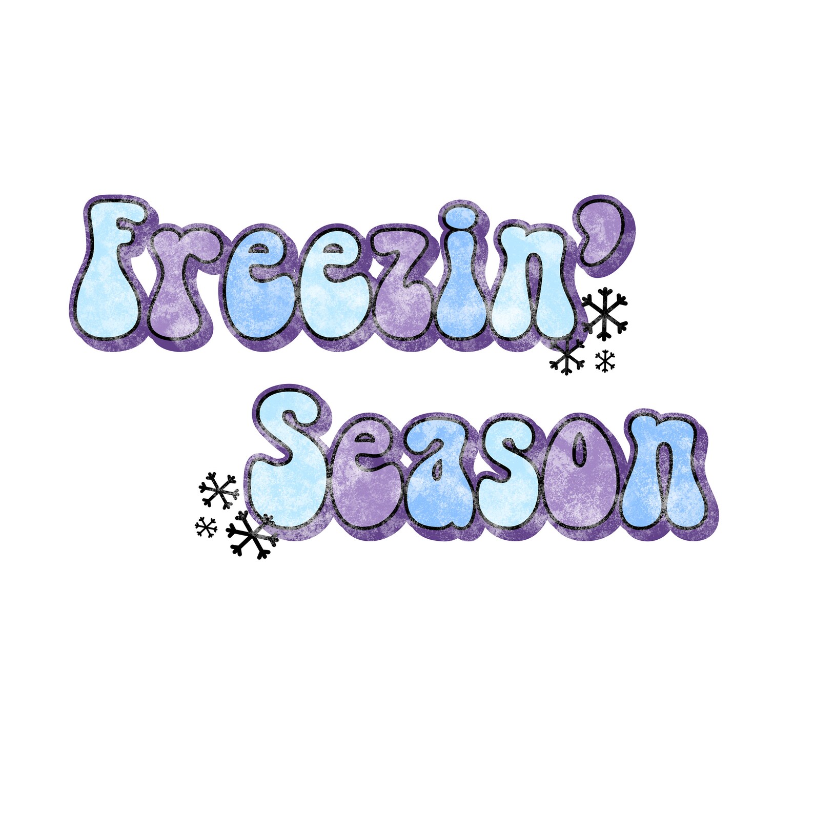 Freezin Season PNG Digital Download Winter PNG Dtg Dtf - Etsy