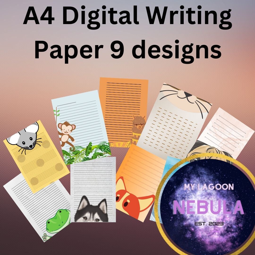 Digital Paper | Writing Paper | Creative Paper | Beautiful Writing ...