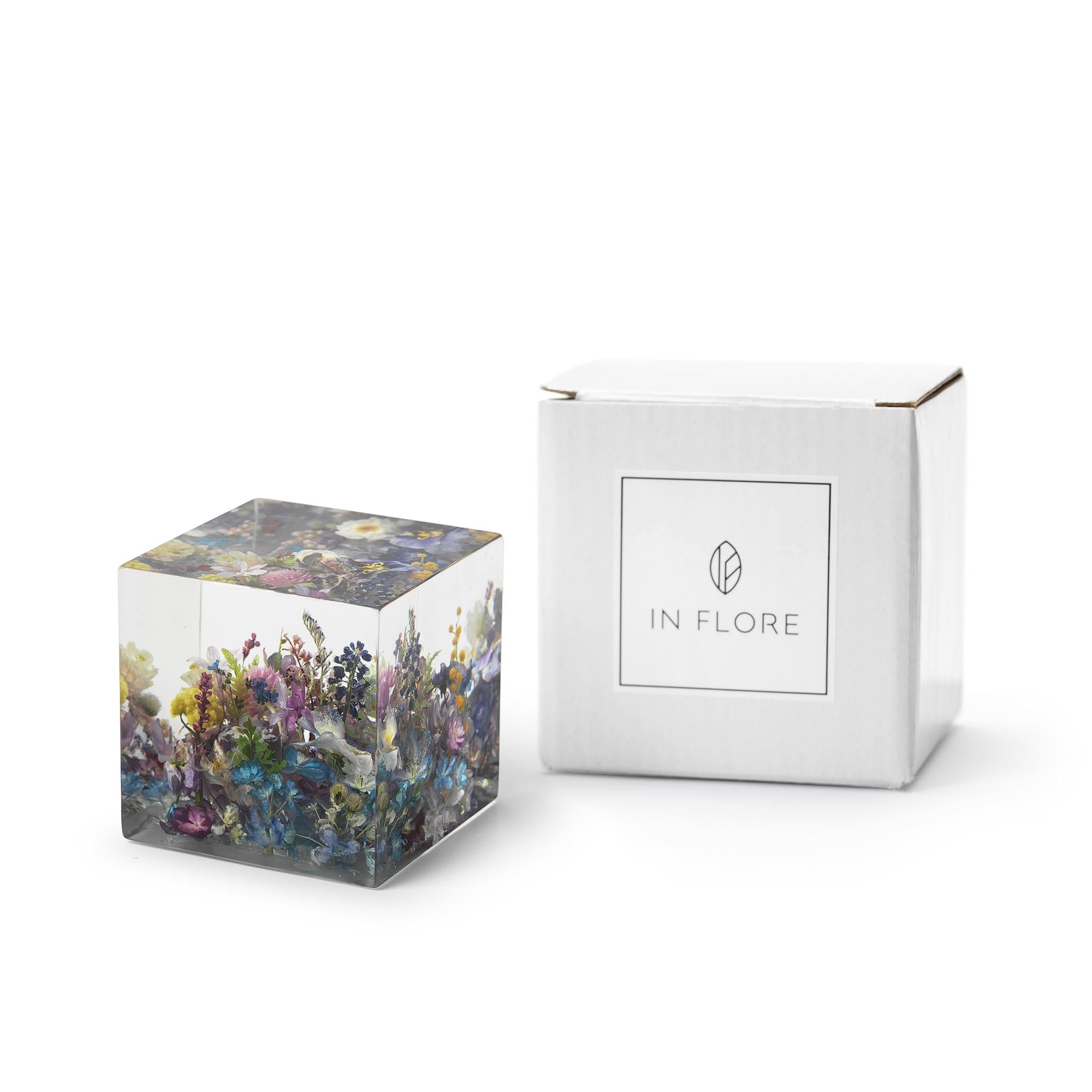 Handmade Wild Flowers Paperweight, 8 Cm, Square - Etsy
