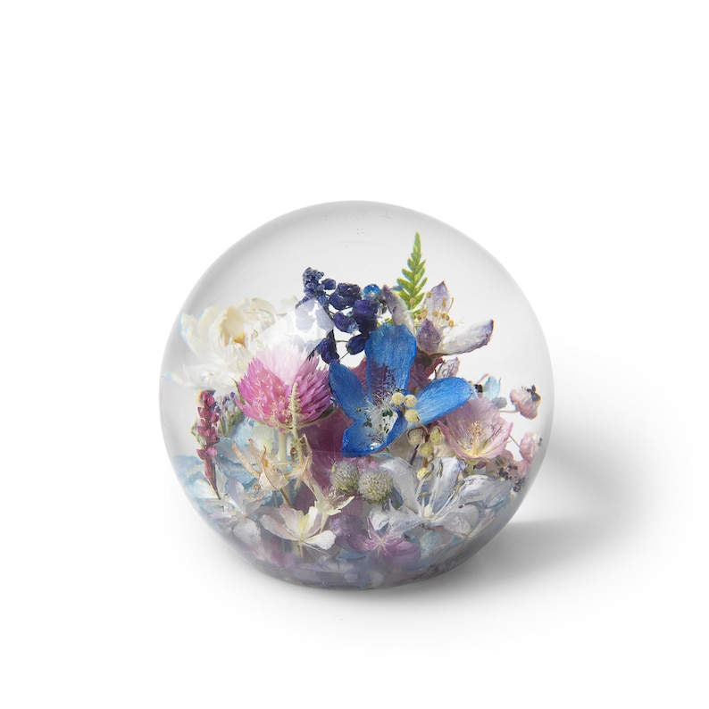 Handmade Wild Flowers Paperweight, 8 Cm, Square - Etsy