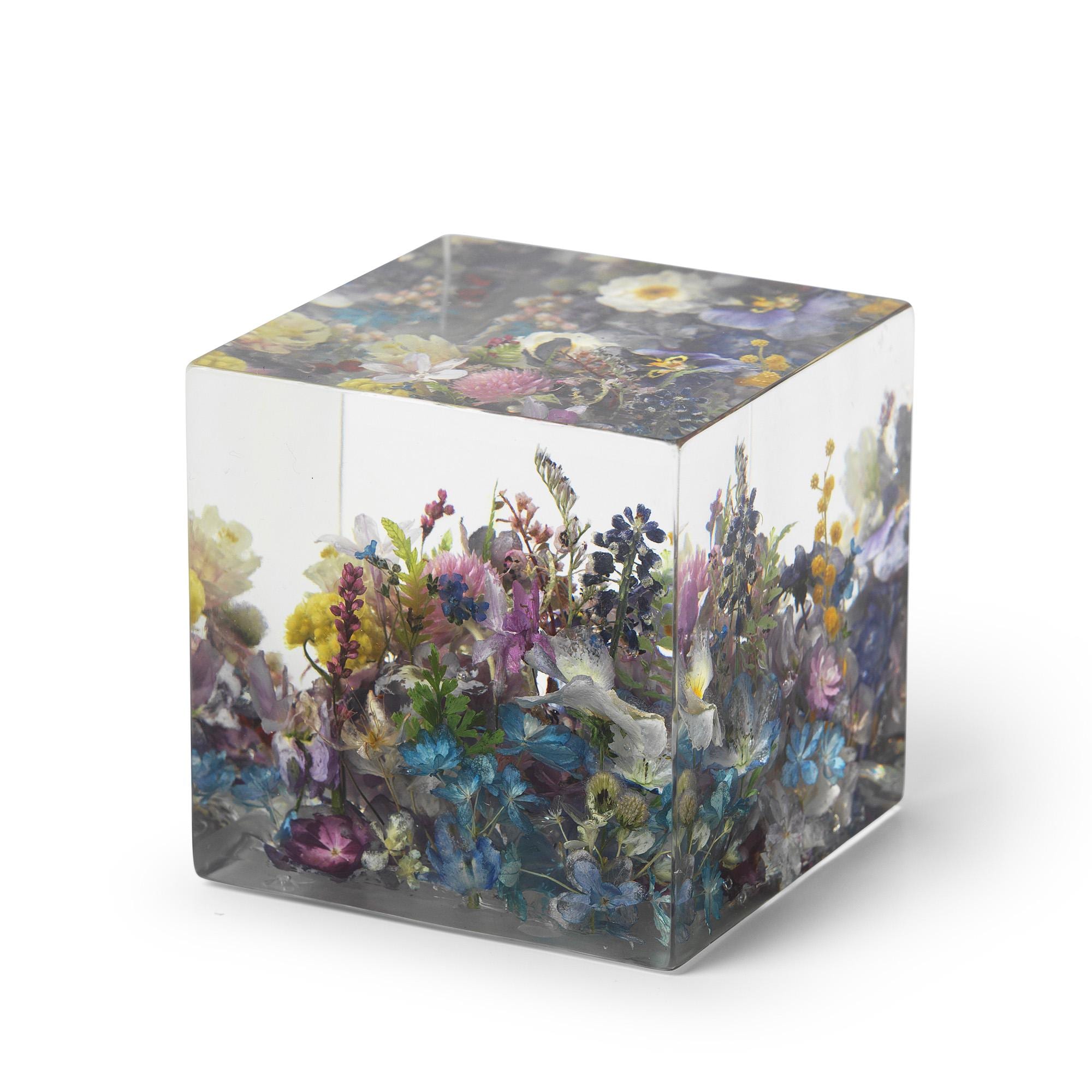 Handmade Wild Flowers Paperweight, 8 Cm, Square - Etsy