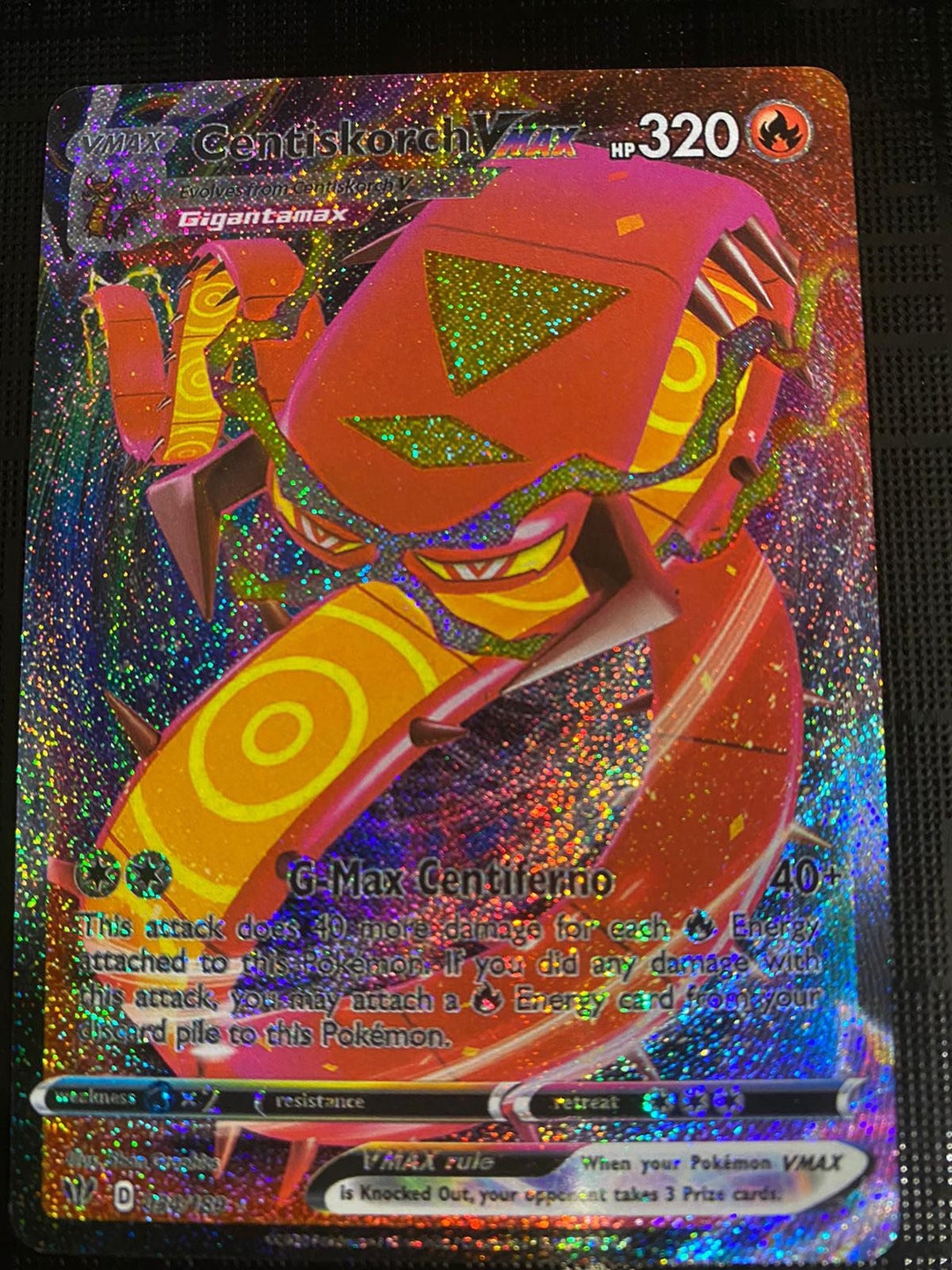 Centiskorch Vstar Sword & Shield GX EX M MEGA Pokemon Orica Custom Card ...