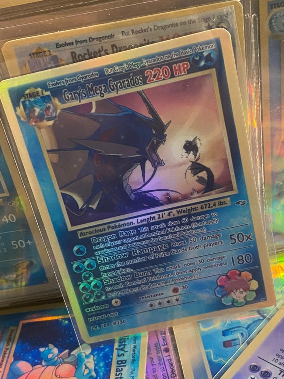 Garys Mega Gyarados Gym Heroes Revival Handmade Holo Proxy - Etsy