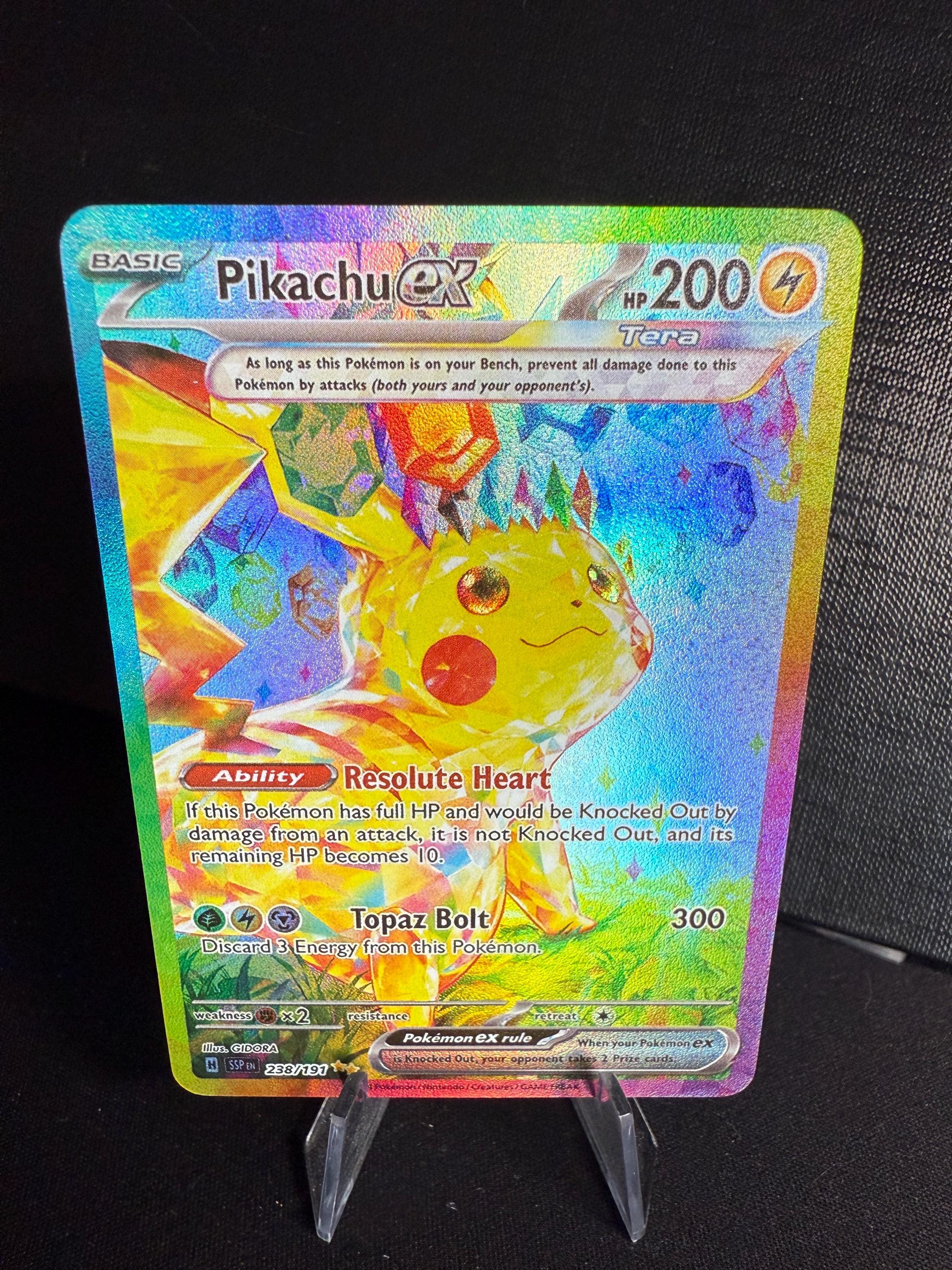 Pikachu Prismatic Evolutions EX High Quality Proxy - Etsy