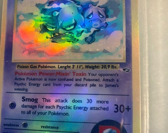 Giovanni's Shining Mewtwo Gym Heroes Revival Handmade Holo - Etsy