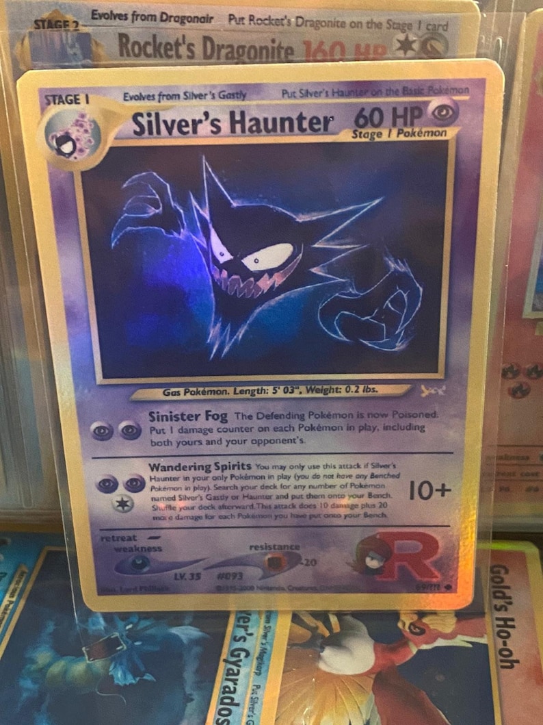 Silvers Haunter Gym Heroes Revival Handmade Holo Proxy Card - Etsy