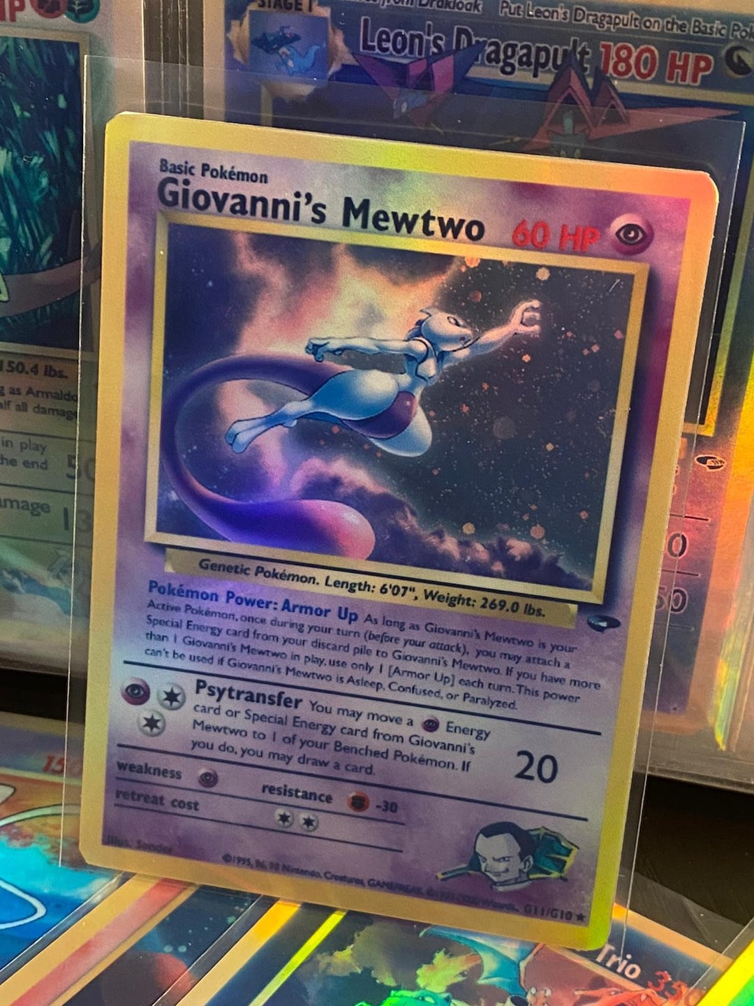 Giovanni's Mewtwo Gym Heroes Revival Handmade Holo Proxy Card - Etsy