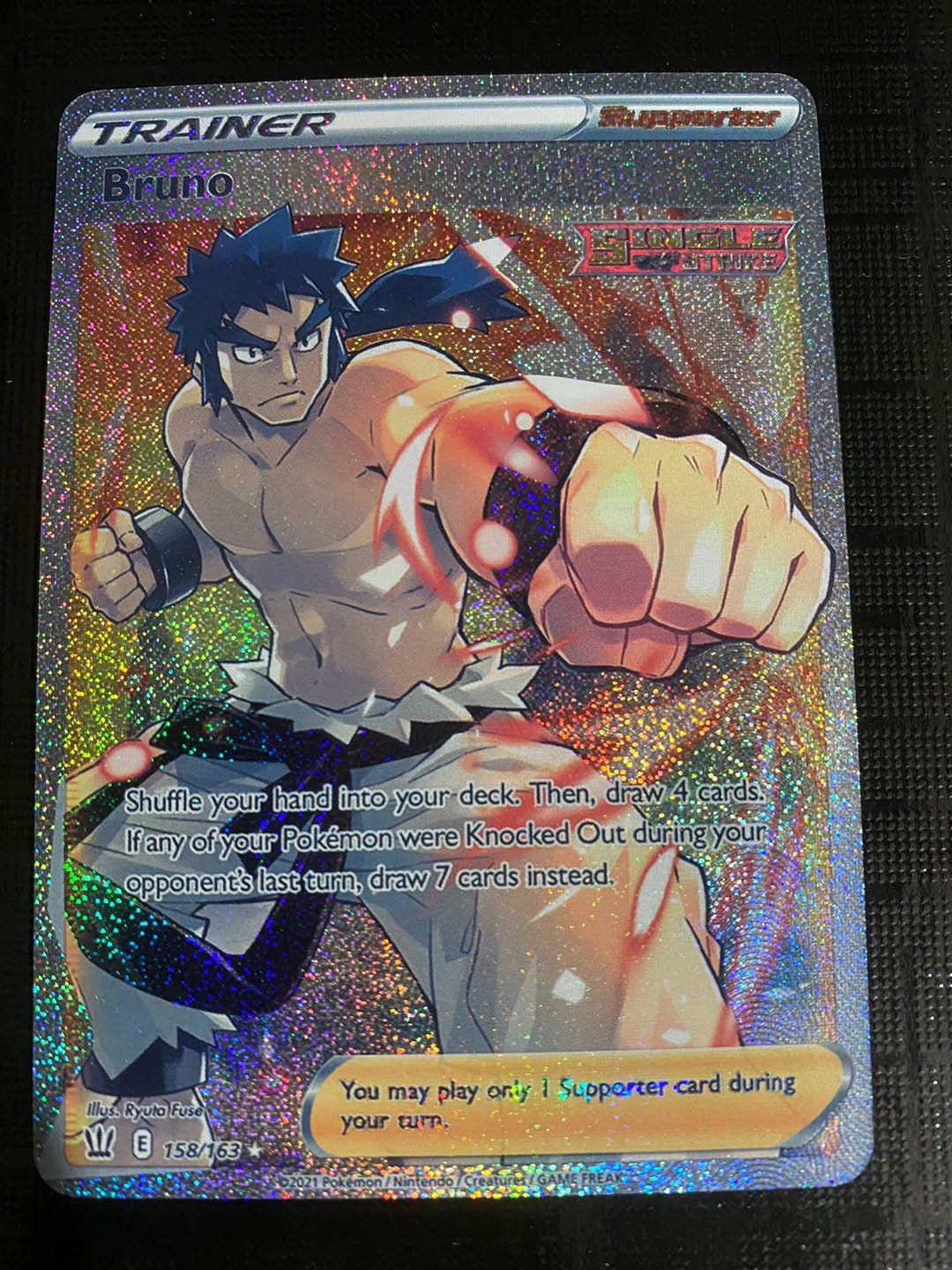 Bruno Trainer Vstar Sword & Shield GX EX M MEGA Pokemon Orica - Etsy