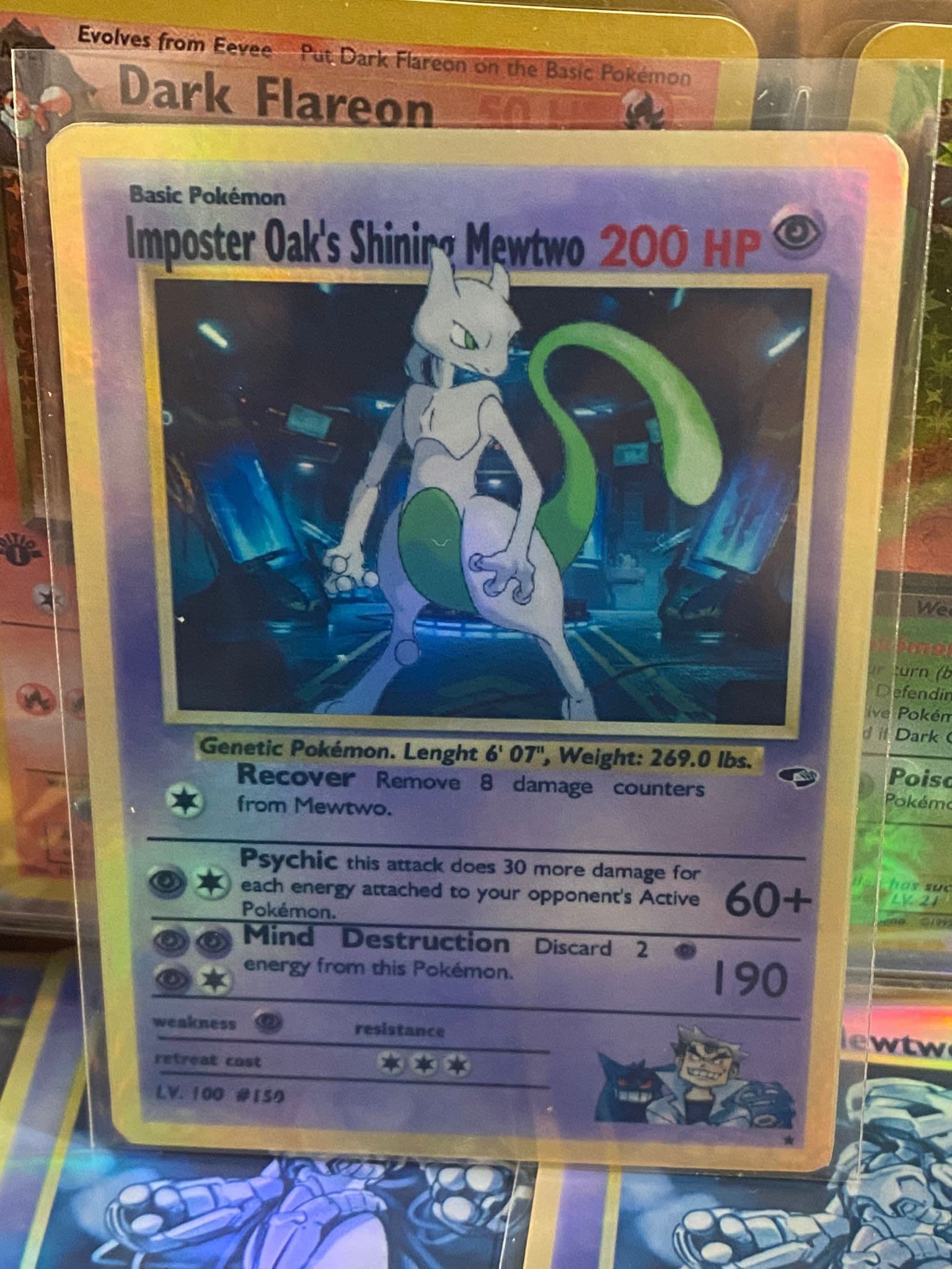 Shiny Mewtwo Card