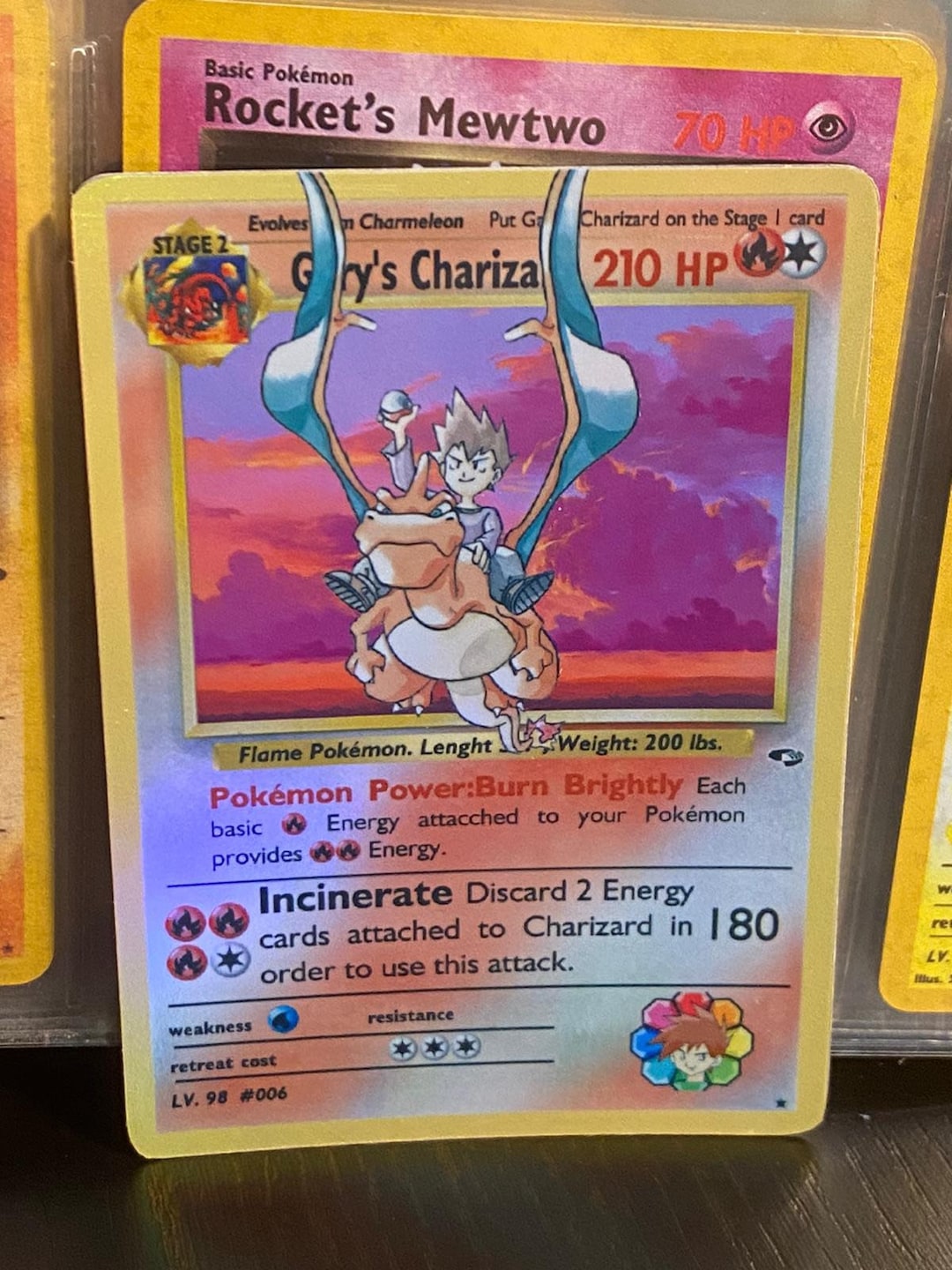 Gary's Charizard Gym Heroes Revival Handmade Holo Proxy Card - Etsy