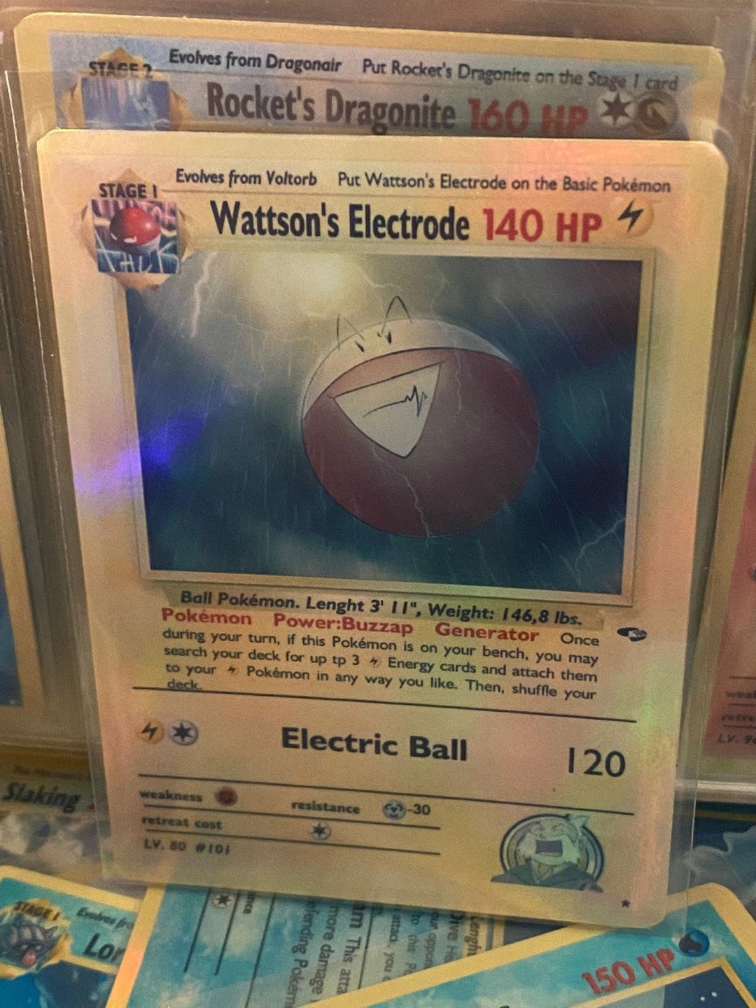 Wattsons Electrode Gym Heroes Revival Handmade Holo Proxy Card - Etsy