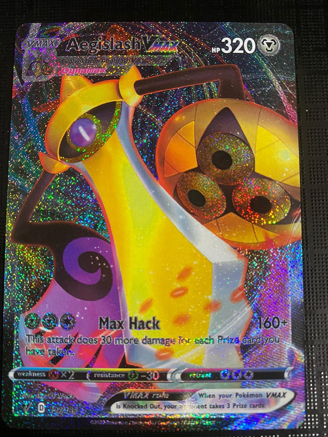 Aegislash Vstar Sword & Shield GX EX M MEGA Pokemon Orica Custom Card ...