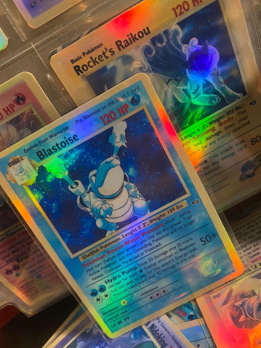 Blastoise Gym Heroes Revival Handmade Holo Proxy Card - Etsy