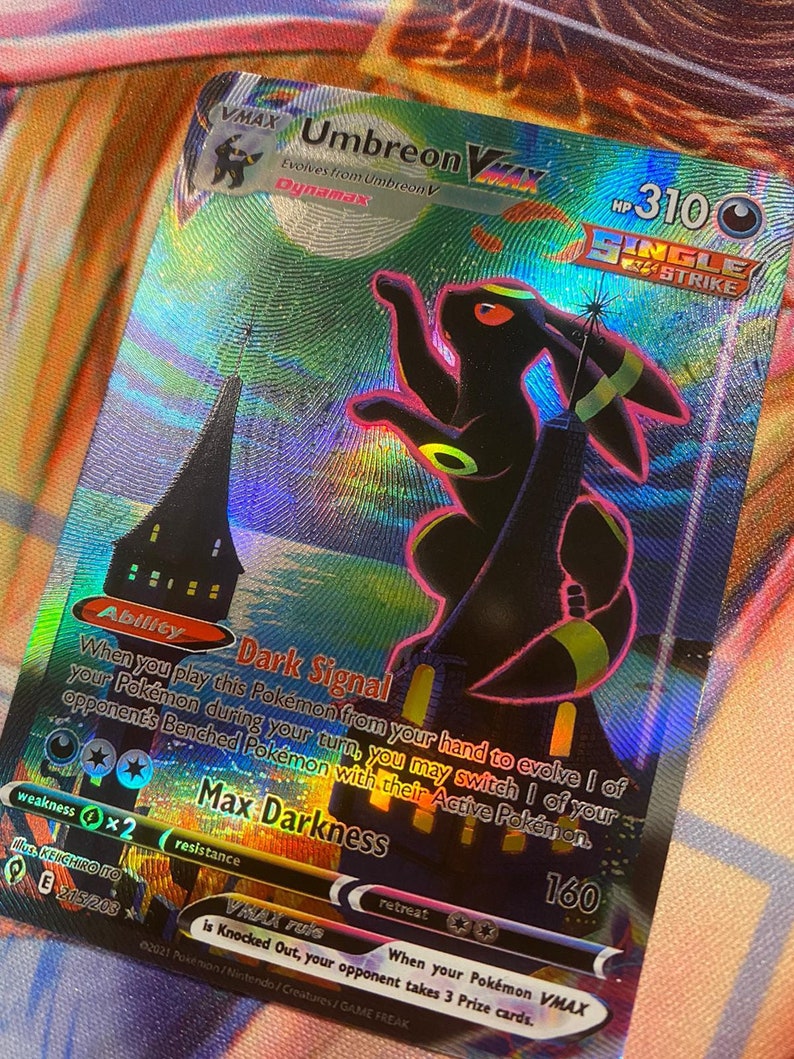 Umbreon VMAX Evolving Skies 215 High Quality Proxy - Etsy