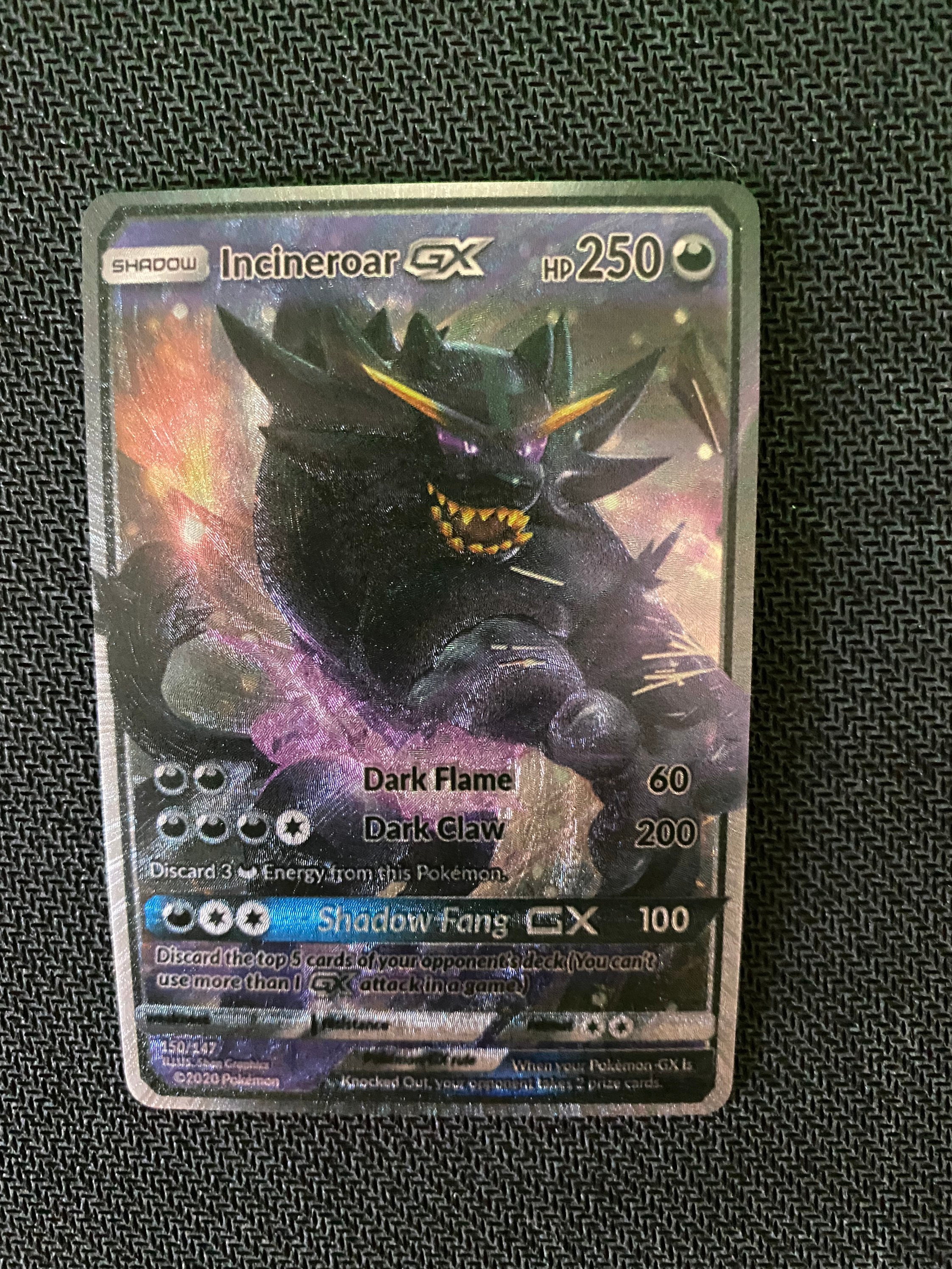 Incineroar GX EX M MEGA Pokemon Orica Custom Card Shadow Vmax - Etsy
