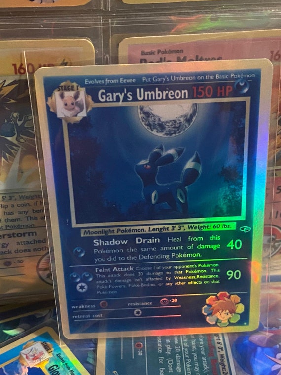 Garys Umbreon Gym Heroes Revival Handmade Holo Proxy Card - Etsy