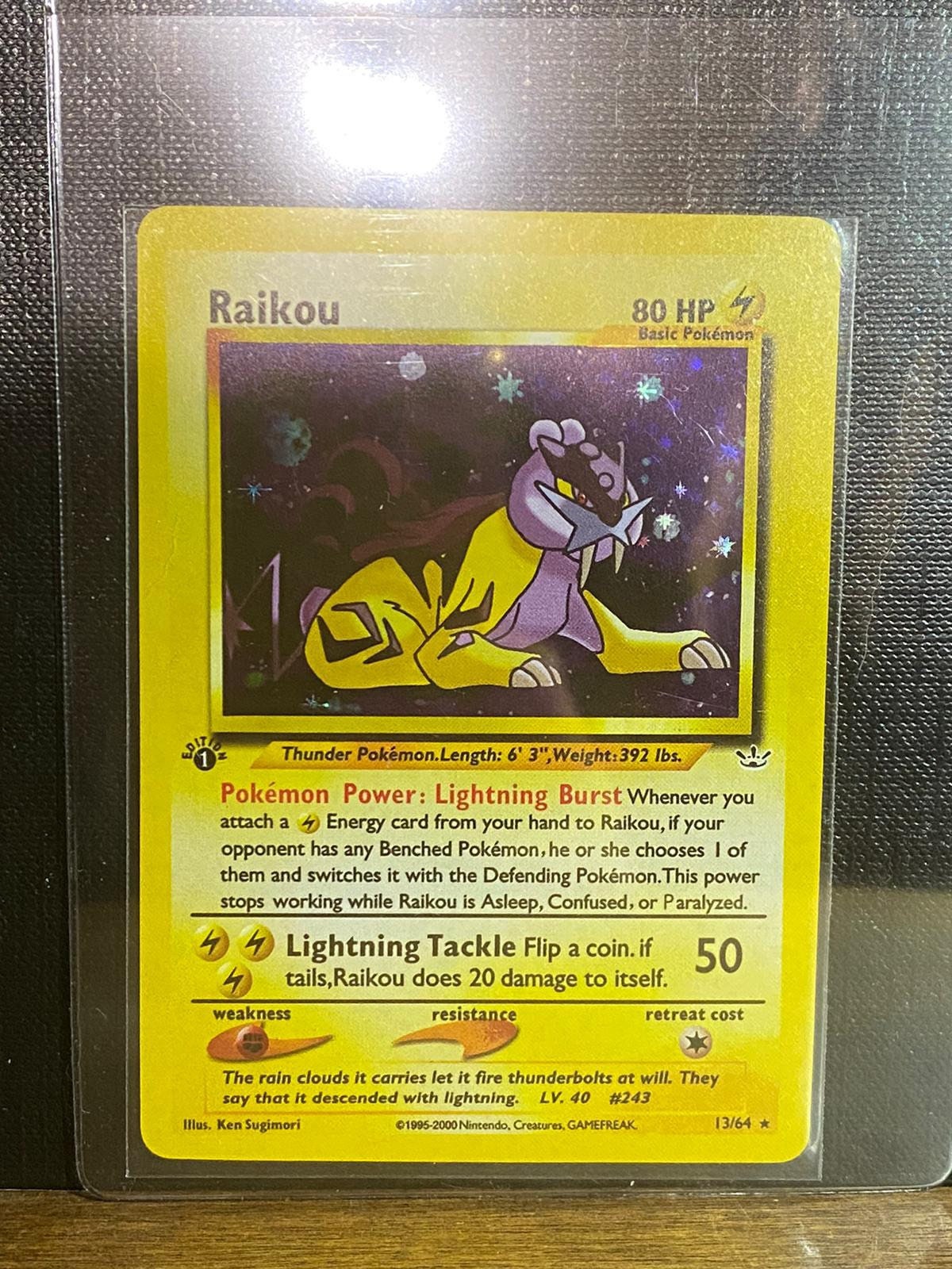 Raikou Pokemon Card