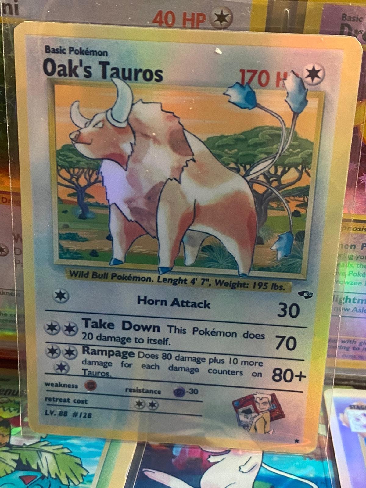 Tauros Pokemon Card