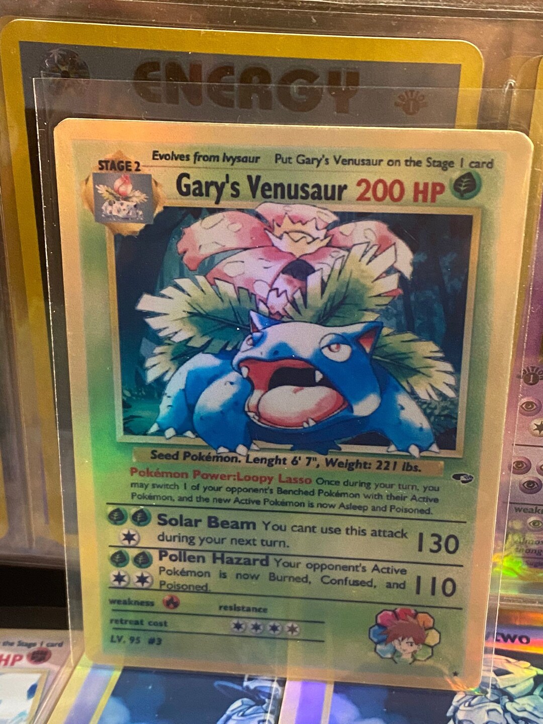 Gary's Venusaur Gym Heroes Revival Handmade Holo Proxy Card - Etsy