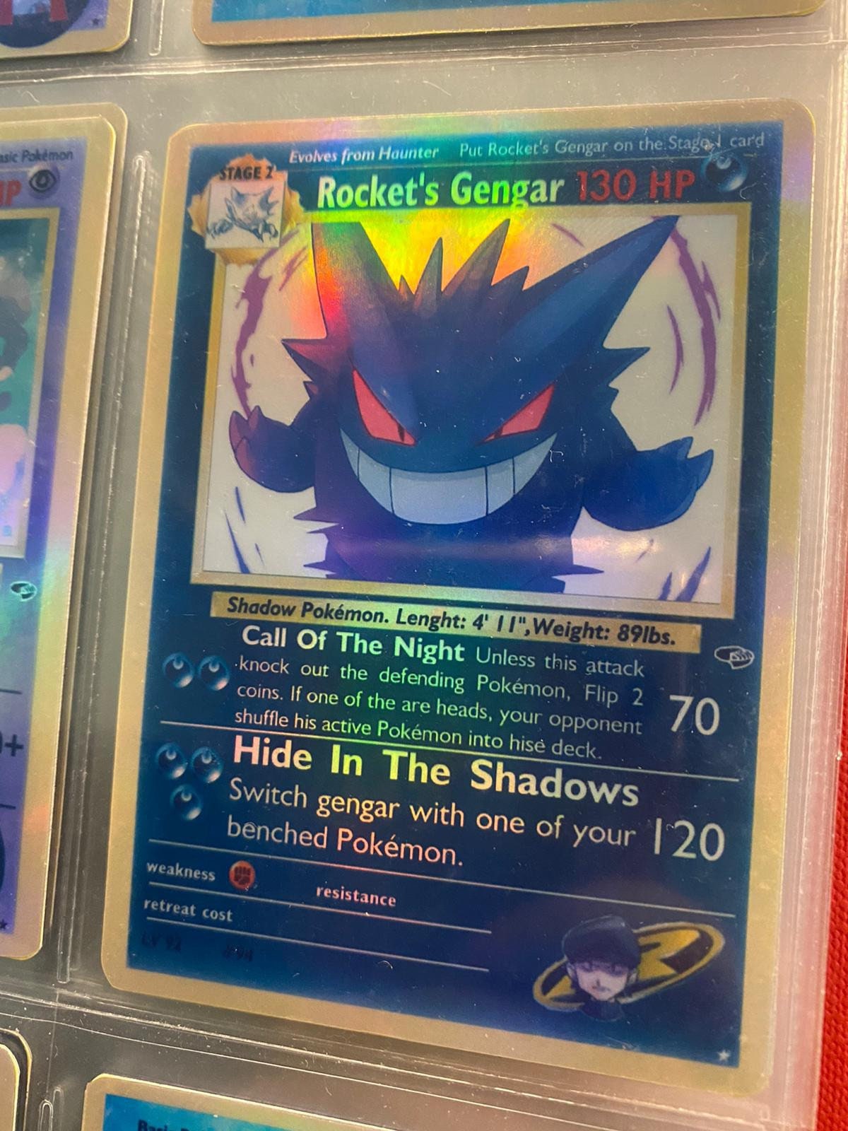 Rockets Gengar Gym Heroes Revival Handmade Holo Proxy Card - Etsy