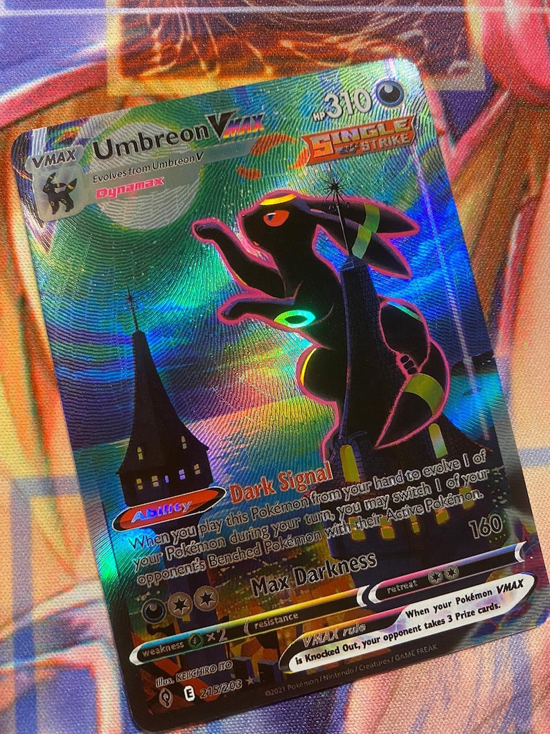 Umbreon VMAX Evolving Skies 215 High Quality Proxy - Etsy