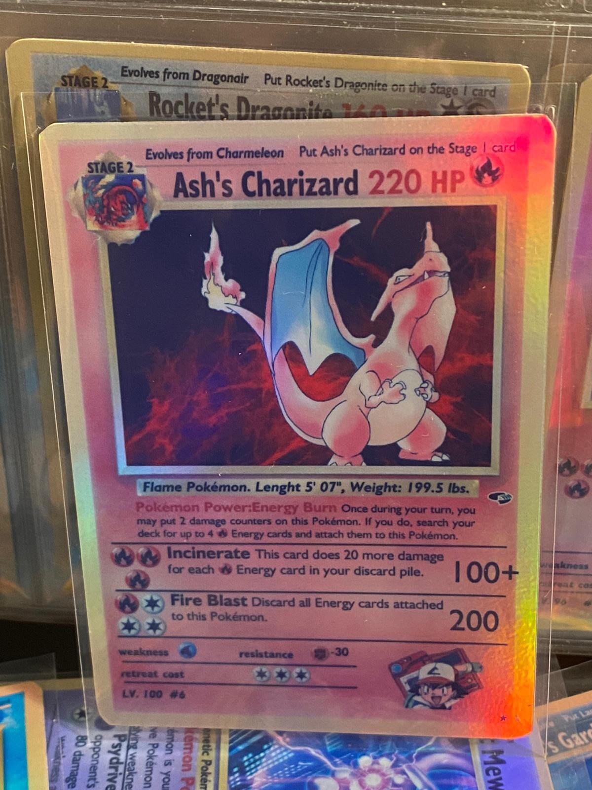 Ash's Charizard Gym Heroes Revival Handmade Holo Proxy - Etsy
