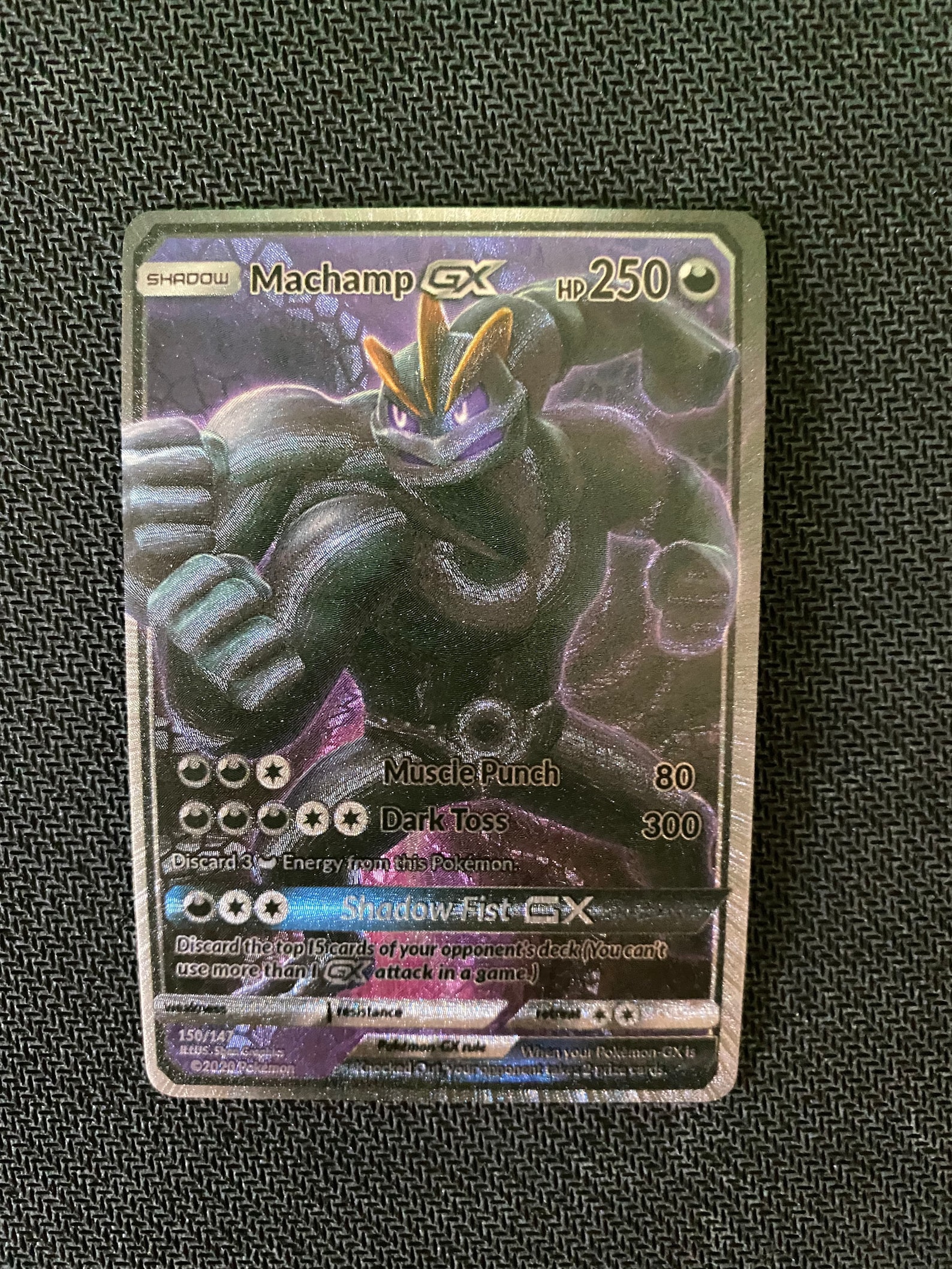 Machamp GX EX M MEGA Pokemon Orica Custom Card Shadow Vmax Gigantamax ...
