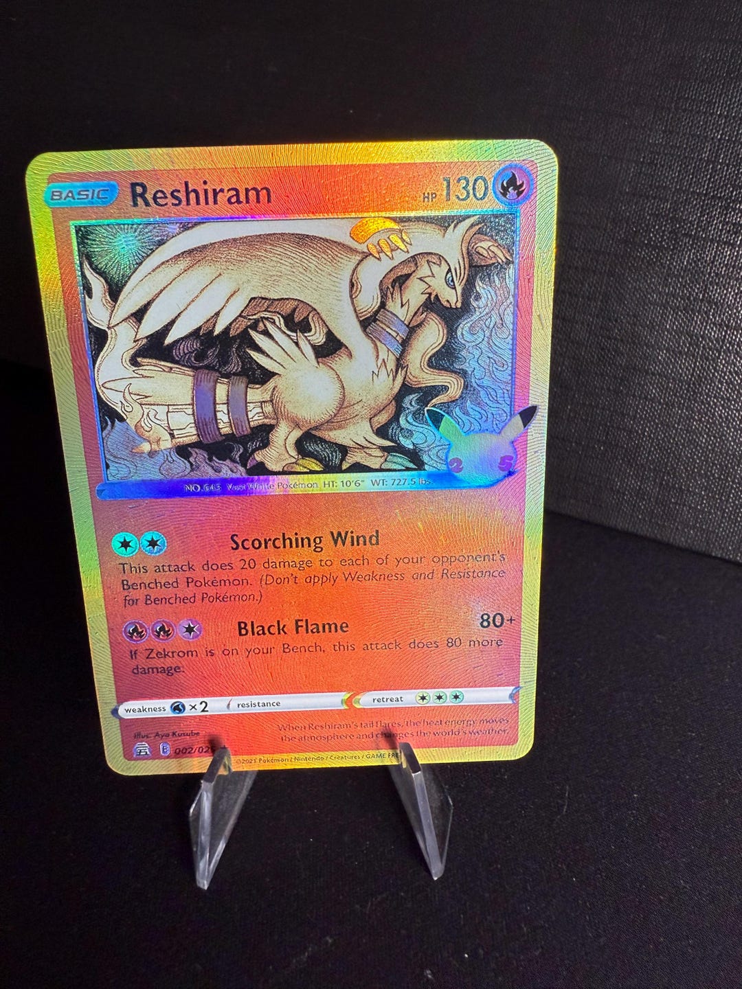 Reshiram Orica Pokémon Gx Vstar Vmax Handmade Holo Proxy Card - Etsy