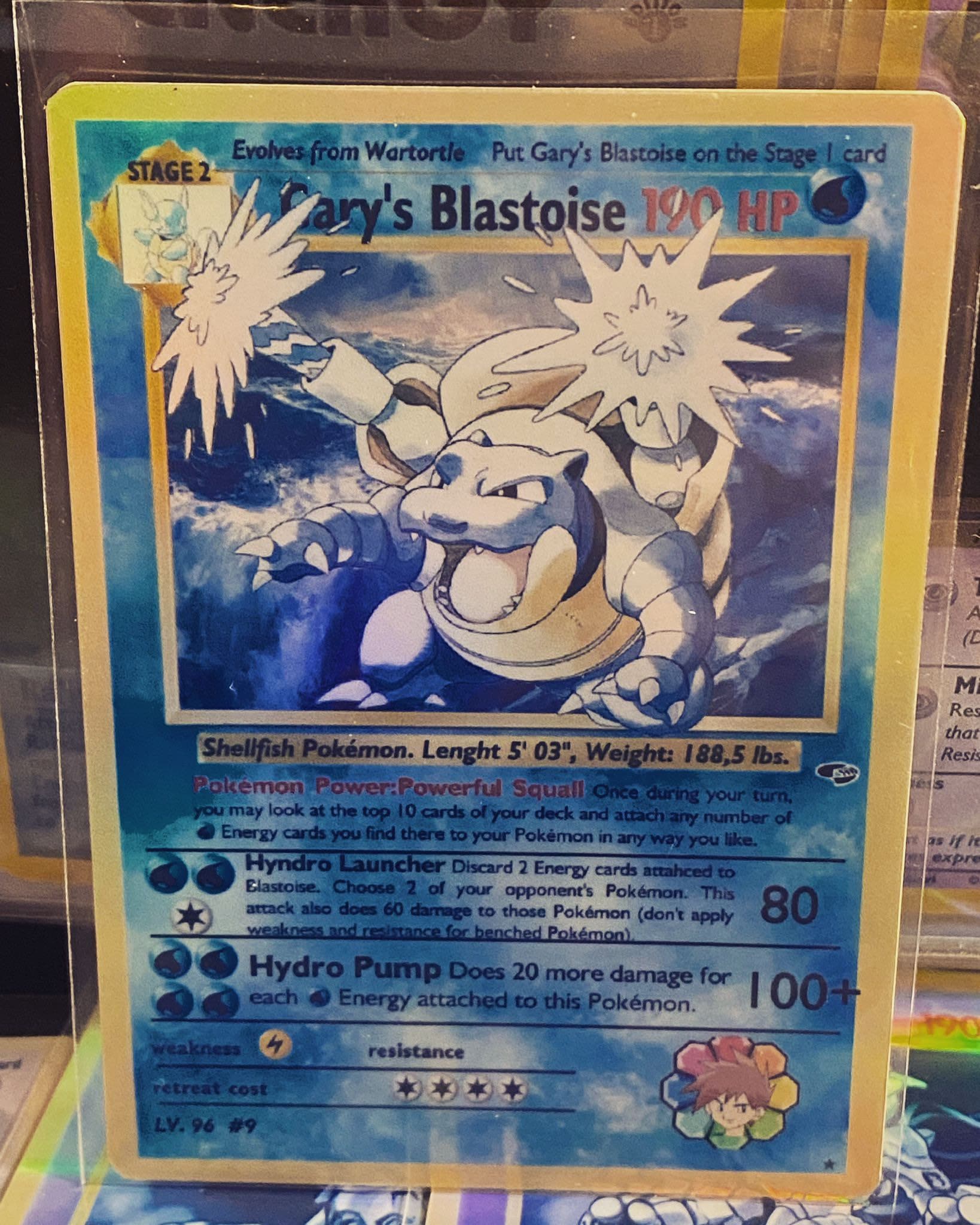 Garys Blastoise Gym Heroes Revival Handmade Holo Proxy Card - Etsy