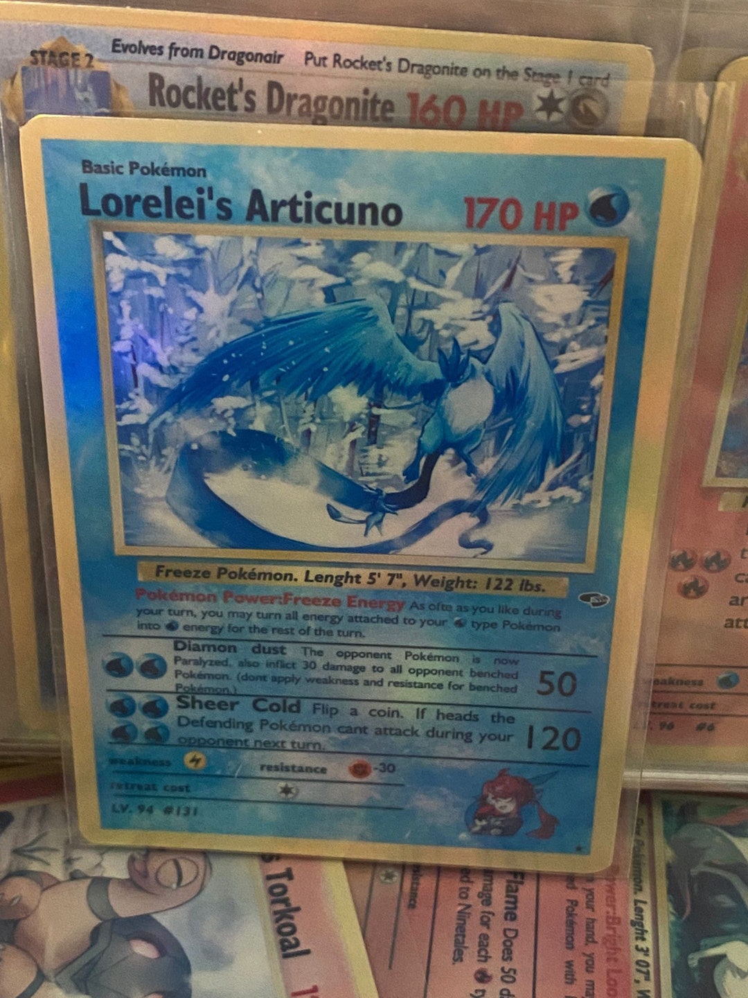 Lorelei's Articuno Gym Heroes Revival Handmade Holo Proxy Card - Etsy